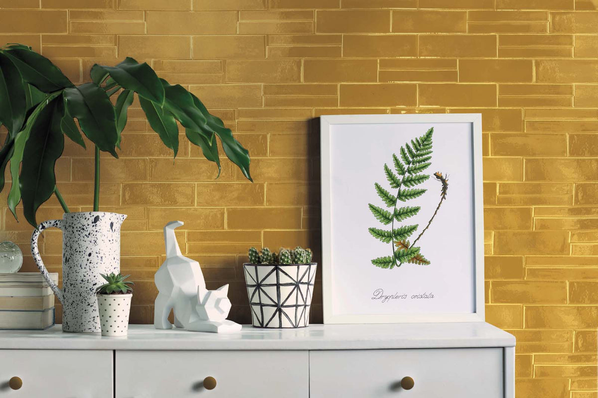 Marco Gold Extruded Ceramic Wall Tile - Mission Stone & Tile