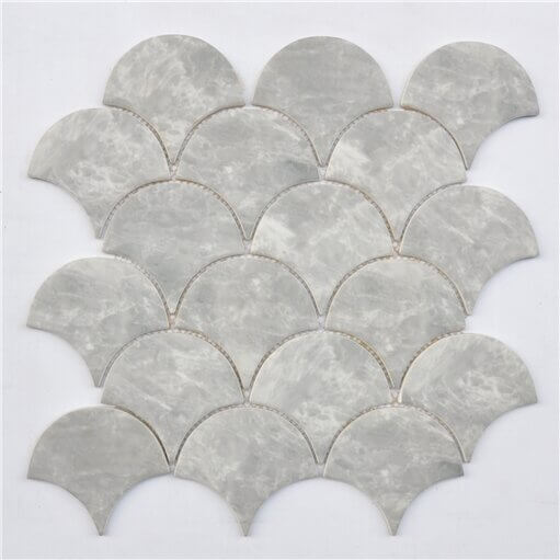Deco Bardiglio Scale Mosaic - Mission Stone & Tile