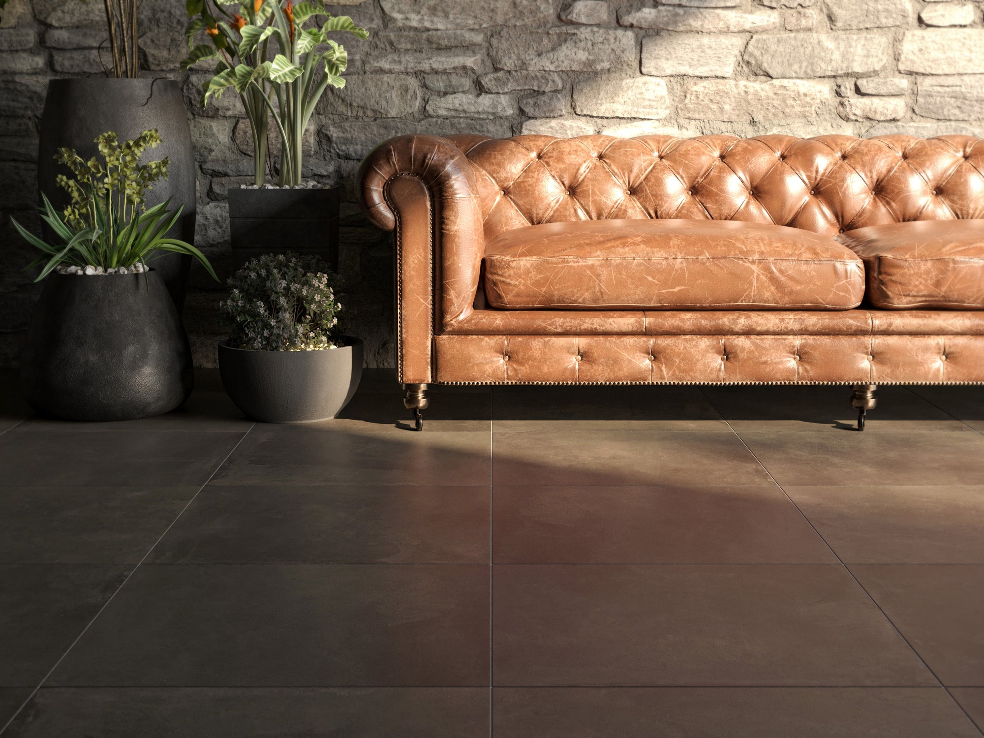 Easton Iron Natural Porcelain 24X24 Tile - Mission Stone & Tile