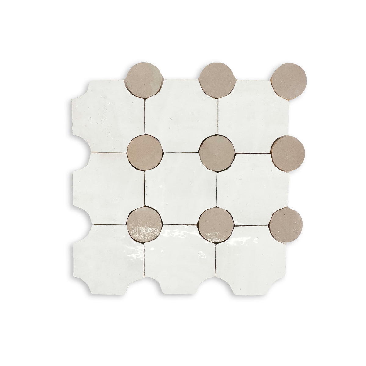 Zellij Ibis Dots Terracotta Mosaic - Mission Stone & Tile