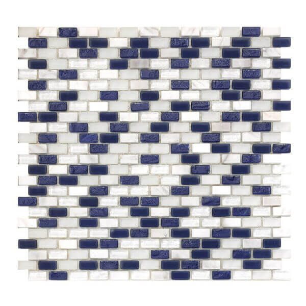 St. Croix Marine Mini Brick Glass Mosaic - Mission Stone & Tile
