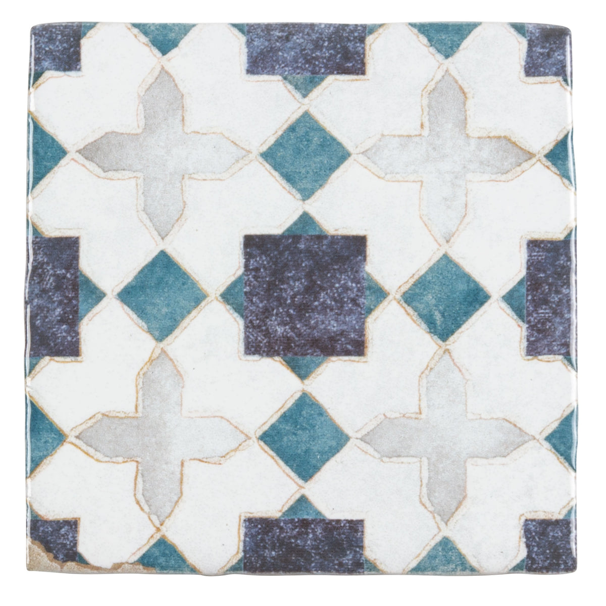 Encanto - Oceano Mix Azure 4 x 4 - Mission Stone & Tile
