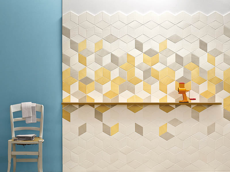 Mutina -Tex White | Triangle Textured Tile | Contemporary Tile ...